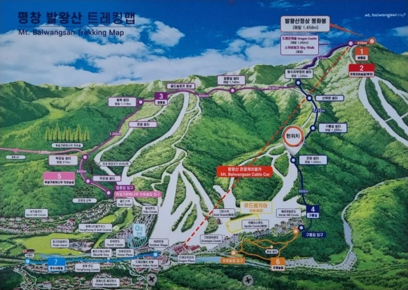평창 발왕산 케이블카를 타지 않고 오르는 발왕산 평화봉 산행등산코스 네이버 블로그
