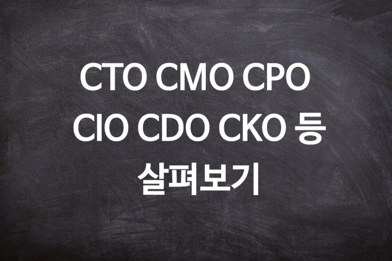 [영어줄임말]COO, CEO와 차이는?(+CTO CMO CPO CIO CDO CKO 등) : 네이버 블로그