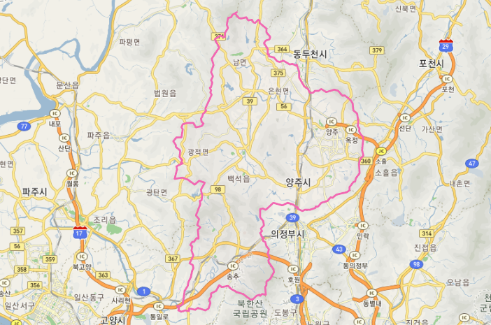 양주시 진행 개발사업양주신도시 양주회천 도시첨단 양주광석지구 양주백석지구 은남일반산업단지 양주테크노밸리 양주역세권