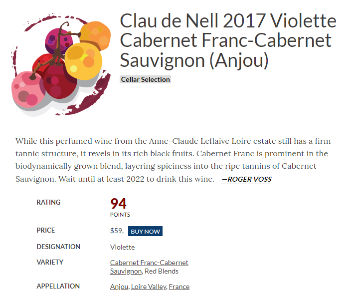 [까프만 가능] Anne Claude Leflaive Clau de Nell Cabernet Franc/Cuvee ...