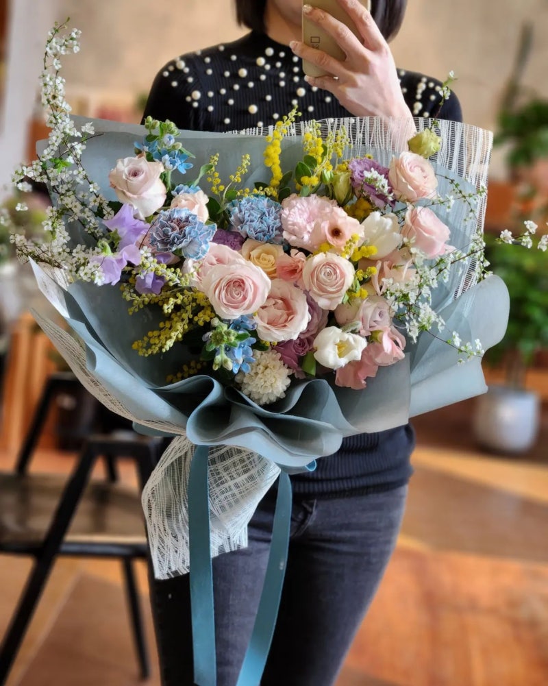 프로포즈꽃다발 공연꽃다발잉글리쉬로즈 송도꽃배달 네이버 블로그