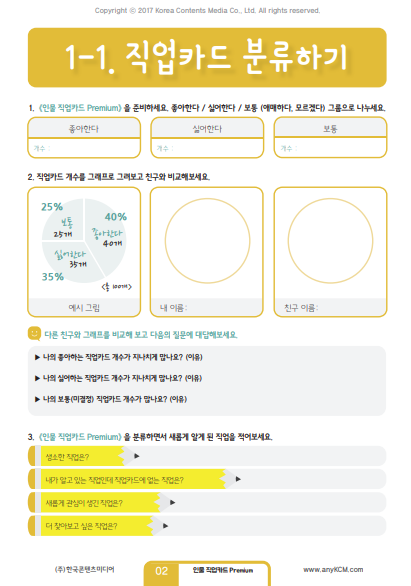 직업카드를 찾으며 스스로하는 진로수업 네이버 블로그