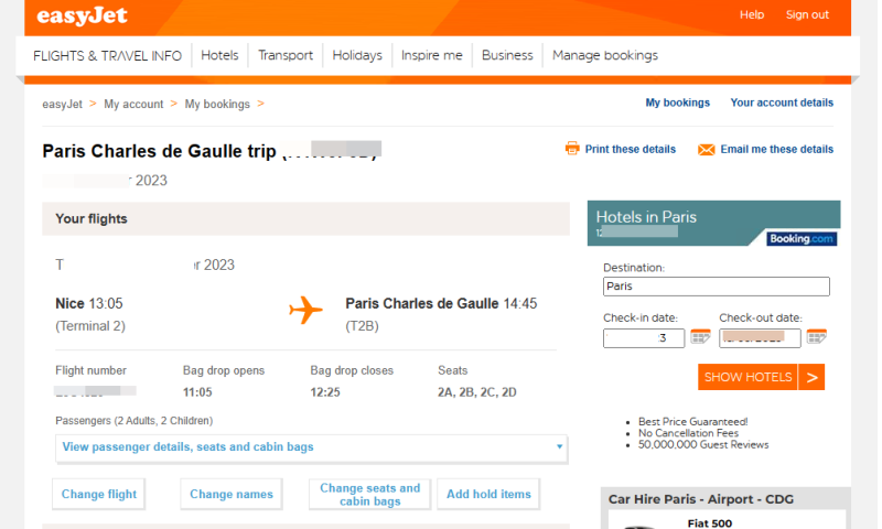 이지젯(easyjet) 니스->파리 항공권 예약방법 : 네이버 블로그