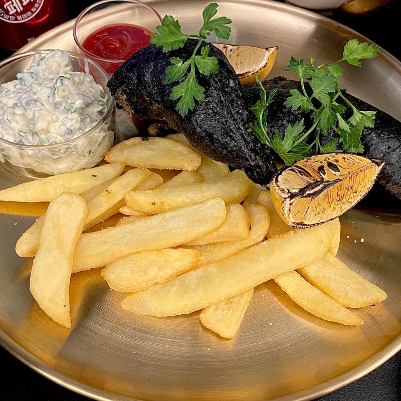 연신내 맛집 녿녿 녿녿홍탕 항정수육 블랙 피쉬앤칩스 칠리프라이 마늘숙주라면 네이버 블로그