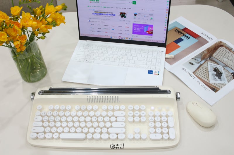 엑토 레트로 블루투스 키보드와 마우스 W 연결방법 네이버 블로그