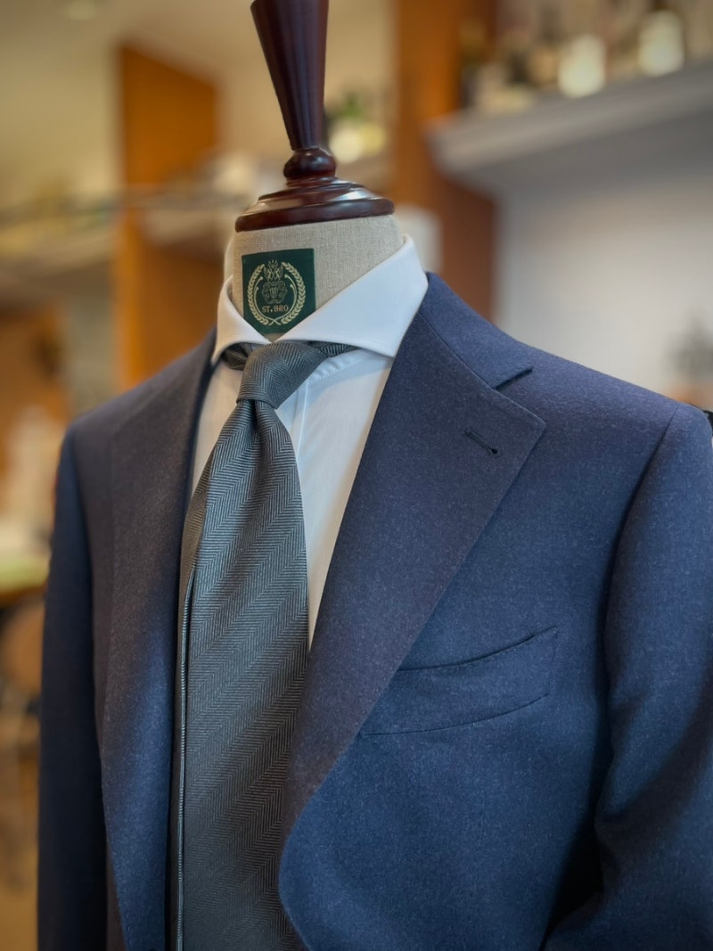 Ariston Napoli 아리스톤 나폴리 네이비 플란넬 겨울 수트 네이버 블로그