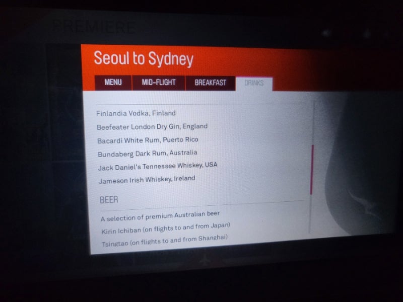 좌석 꿀팁! 콴타스항공 호주-시드니-브리즈번 QF88, QF51 국제선-국내선 환승/기내식/연착/지연 : 네이버 블로그