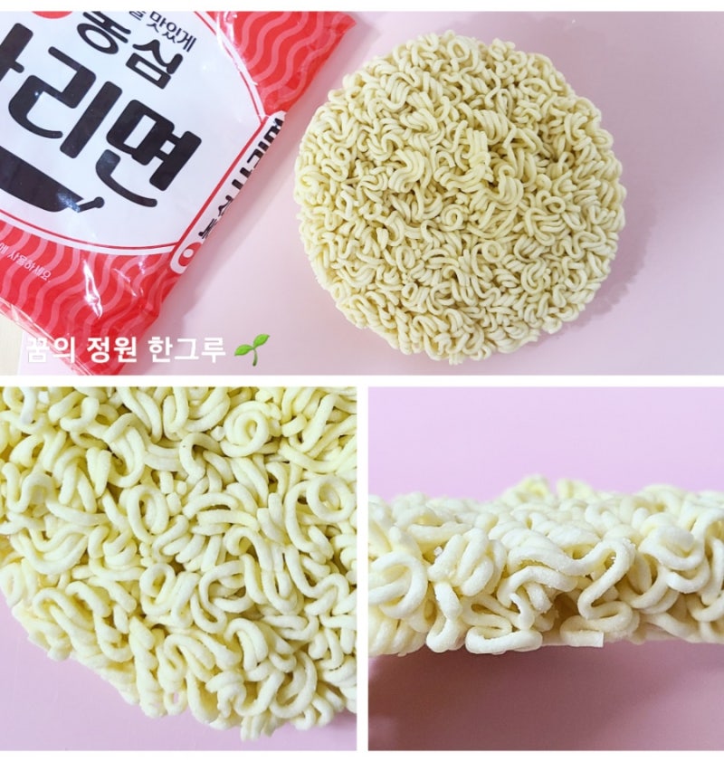 오뚜기 라면사리 농심 사리면 비교 라면사리 영양성분 칼로리 얇은면은 네이버 블로그