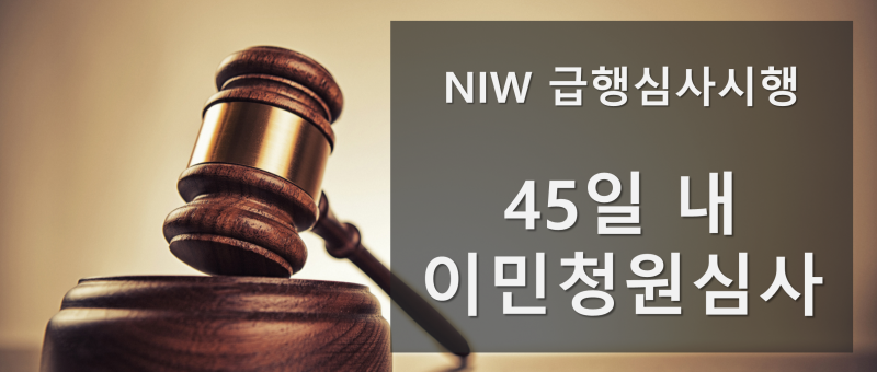 NIW 급행심사 신청방법 : 네이버 블로그