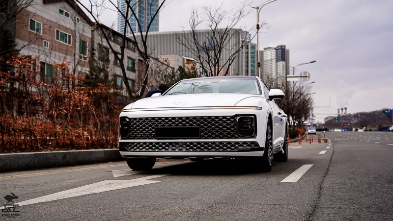 그랜저 GN7 하이브리드 추천. 유쉴드 바이올렛90S 썬팅, 문콕안심 PPF, 실내PPF 와 생활보호 D패키지 시공! : 네이버 블로그