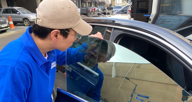 [디올뉴 그랜저GN7 하남 썬팅] 레이노S9 비반사 필름 국민농도는? : 네이버 블로그