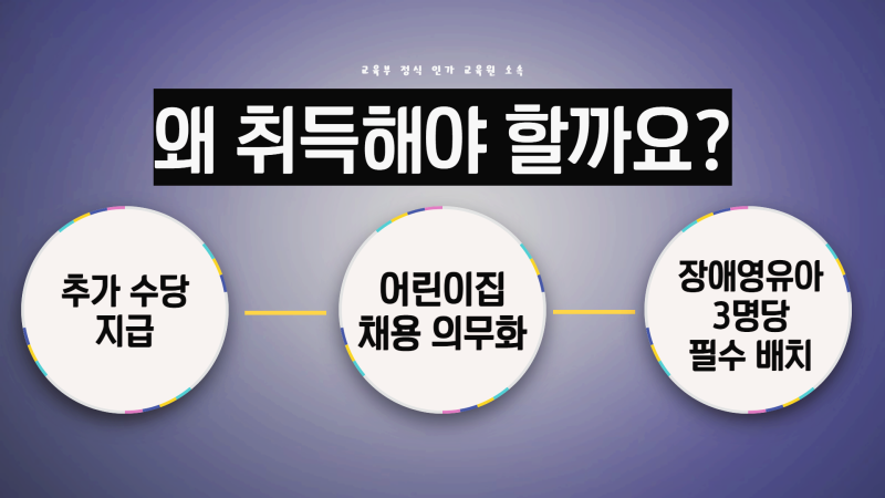 장애영유아보육교사자격증 취득방법 15주 단기로 유사 과목 확인 네이버 블로그