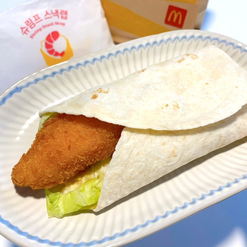 맥도날드 메뉴 슈림프 스낵랩 칼로리 가격 스낵랩 신메뉴 추천 네이버 블로그
