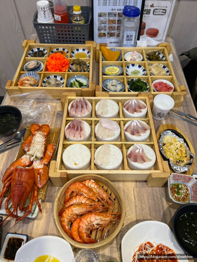 부산 광안리횟집 광안대교집 씨푸드코스전문 회부터 랍스타와 새우까지 가성비 좋은 코스요리 대만족후기 네이버 블로그