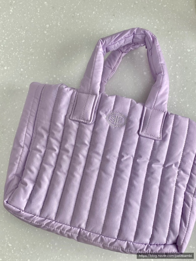 시엔느 패딩백 라일락 후기 sienne padding bag 봄가방 산책가방 추천 : 네이버 블로그