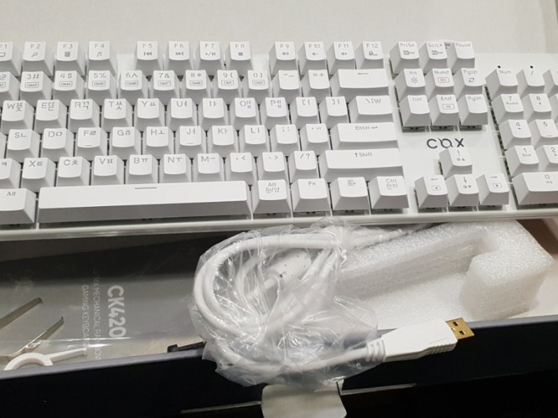 콕스 ck420 청축 기계식키보드 샀어요 : 네이버 블로그