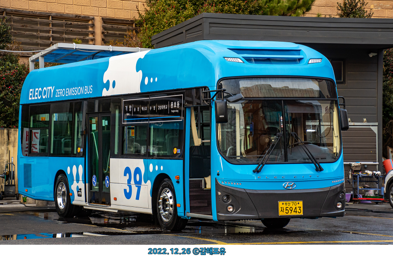 [부산] 부산여객 최초 일렉시티 전기버스를 만나보다! - 부산여객 39번 일렉시티 PE 전기버스 5925, 5943호 (신차 ...