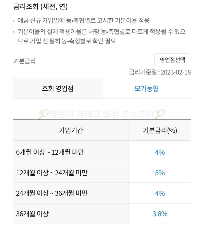 2월 4주차 농협 기간별 예금 자유 및 정기 적금 특판 금리 소개 네이버 블로그