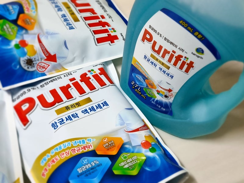 액체세탁세제 대용량 하루그린 퓨리핏 네이버 블로그