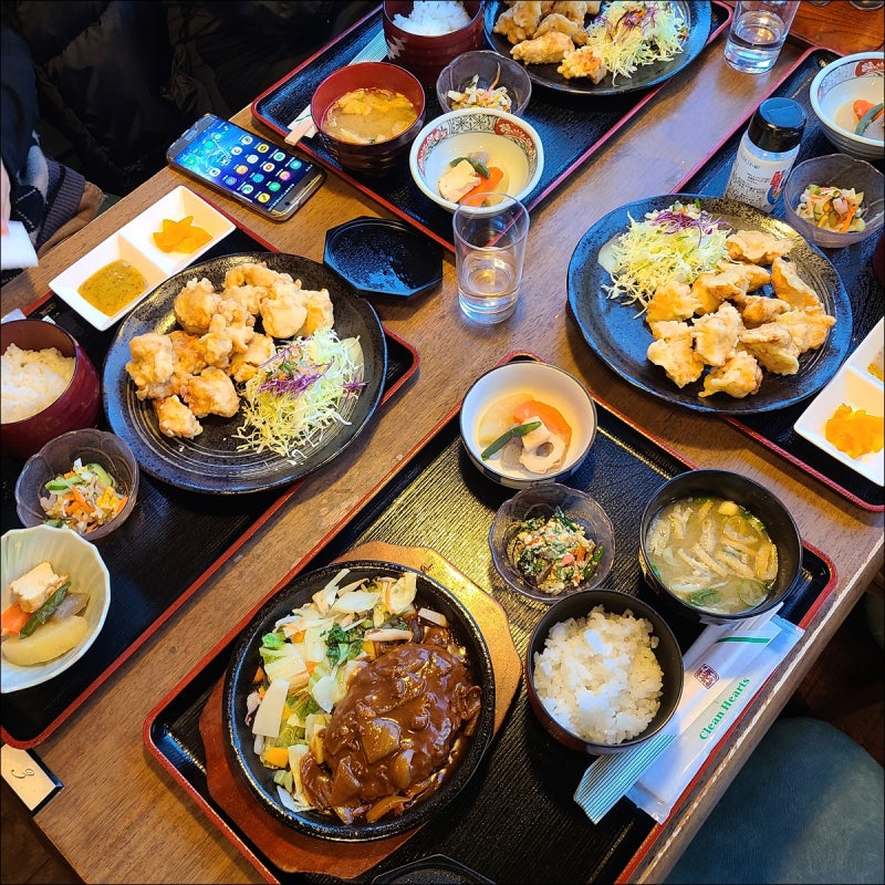 유후인 맛집 유후인역 일본가정식 밥집 하나미즈키 토리텐정식 네이버 블로그