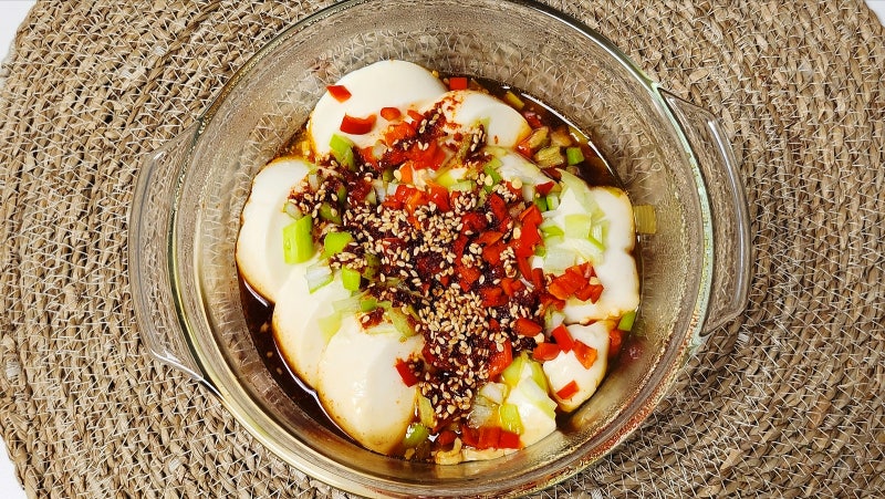 순두부 간장 양념장으로 전자레인지 순두부찜 만들기 : 네이버 블로그