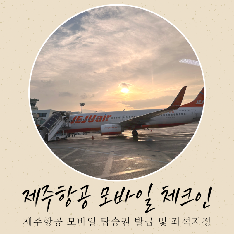 제주항공 모바일 체크인 탑승권 발급 사전 좌석지정 추천 네이버 블로그