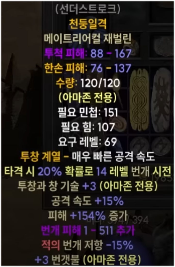 디아2 자벨마 스킬 스텟 용병 세팅 하는법 네이버 블로그