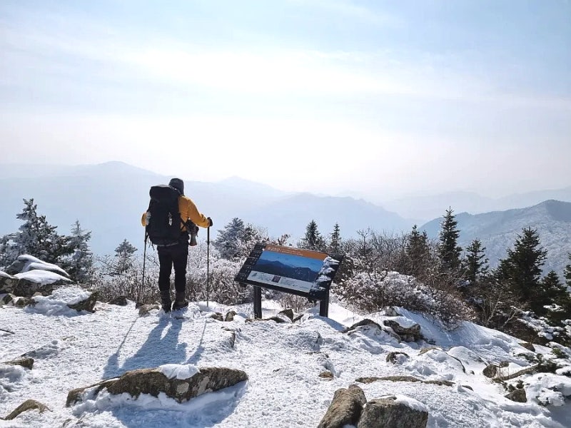 설악산 서북능선 한계령 끝청중청대청봉오색 상고대 눈꽃산행등산코스 네이버 블로그