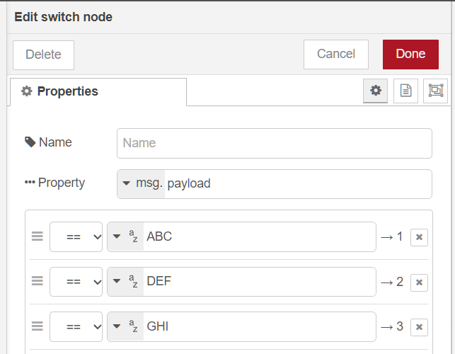 [Node-RED] switch 노드 사용법 : 네이버 블로그