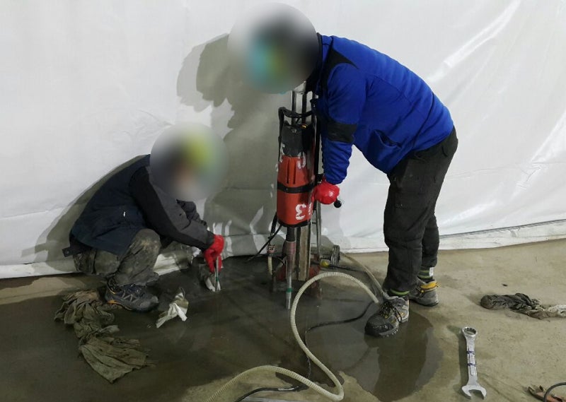 코아전문 이건설비 평택 고덕 삼성 현장 25파이 200t 케미컬앙카 습식 코아작업 네이버 블로그