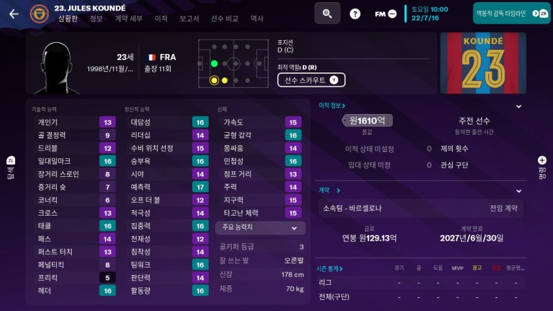 FM2023 터치 포지션별 선수추천 & 유망주추천 - [닌텐도 스위치 축구게임 추천] : 네이버 블로그