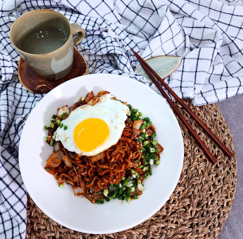 짜파게티 맛있게 끓이는법 짜파게티 물양 조절 간단하고 맛있는 꿀 조합 레시피 네이버 블로그