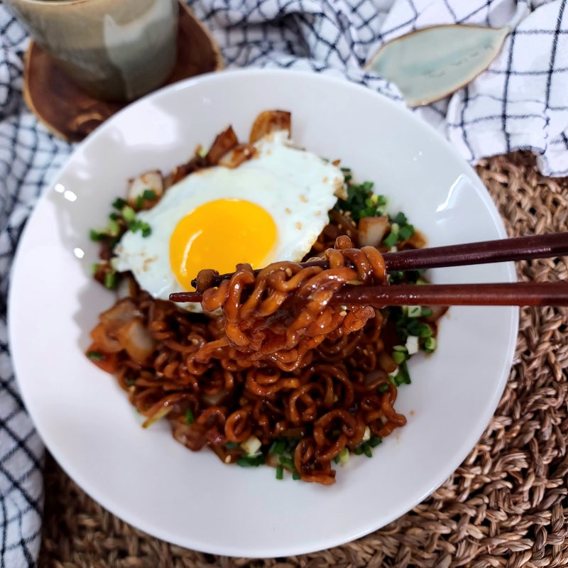짜파게티 맛있게 끓이는법 짜파게티 물양 조절 간단하고 맛있는 꿀 조합 레시피 네이버 블로그