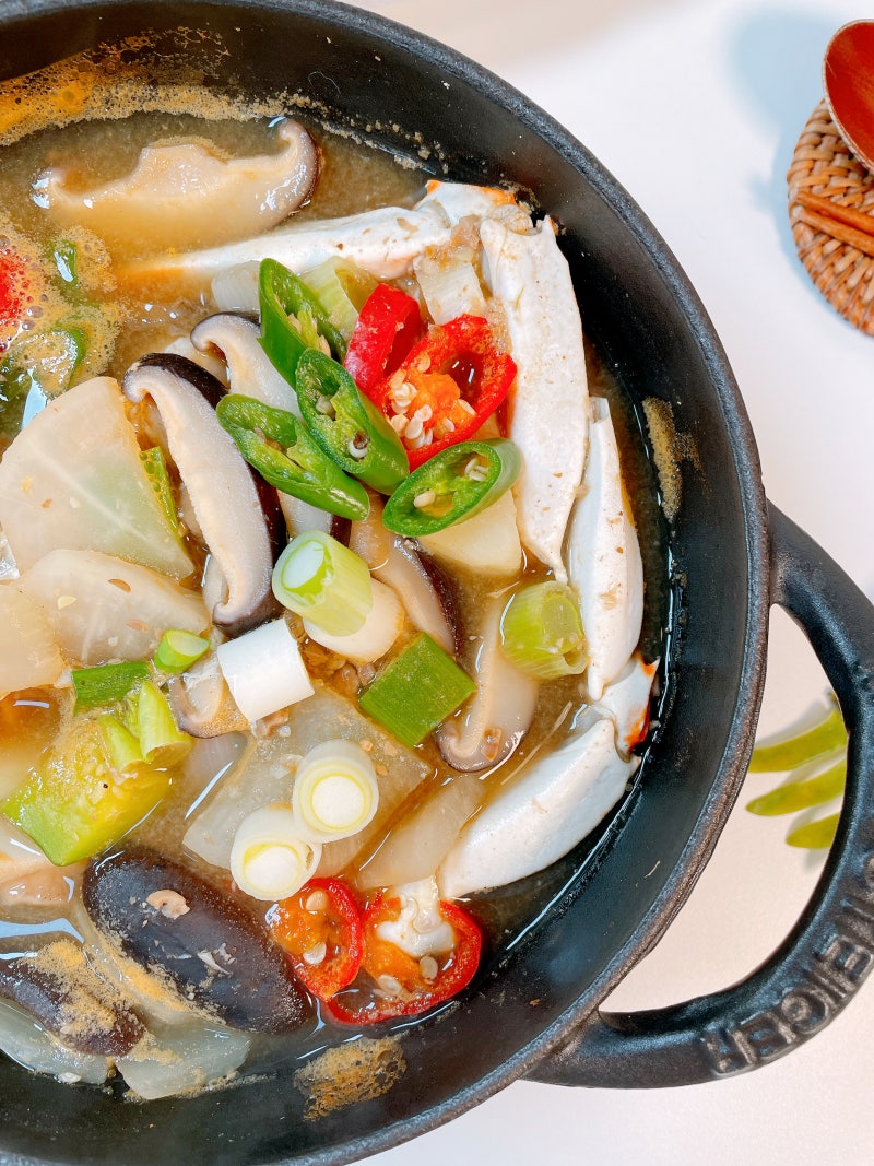 백종원 된장찌개 무 냉동꽃게 된장찌개 맛있게 끓이는 법 간단한 저녁메뉴 된장요리 : 네이버 블로그