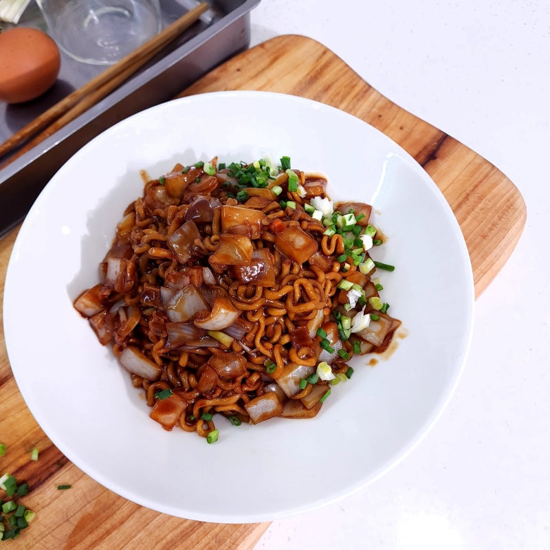 짜파게티 맛있게 끓이는법 짜파게티 물양 조절 간단하고 맛있는 꿀 조합 레시피 네이버 블로그