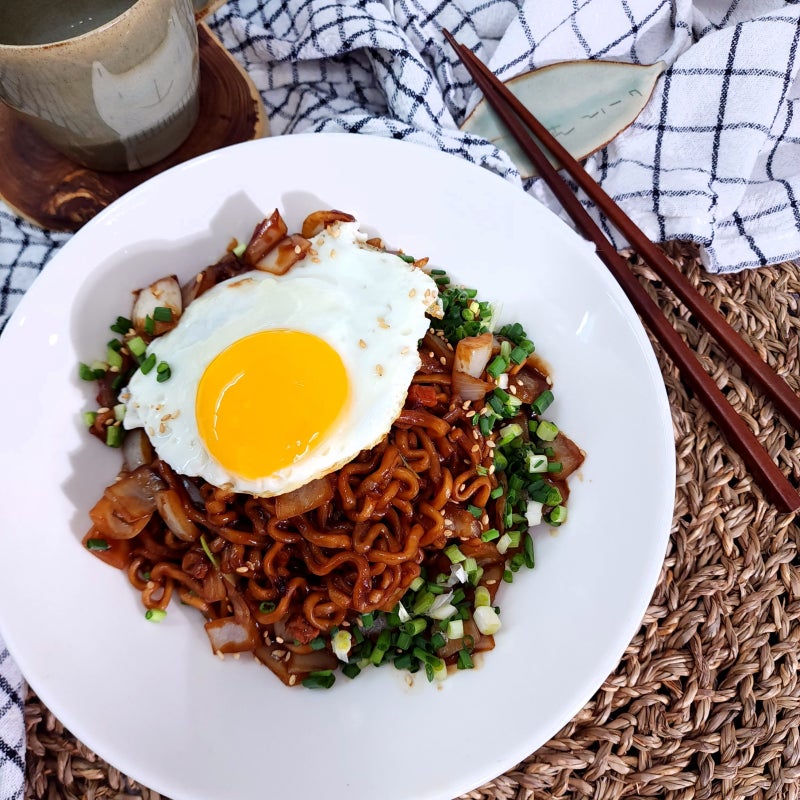 짜파게티 맛있게 끓이는법 짜파게티 물양 조절 간단하고 맛있는 꿀 조합 레시피 네이버 블로그