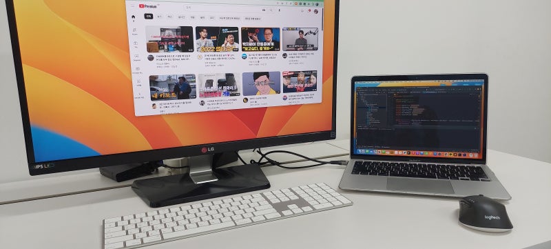 맥북에어에 외부 모니터 연결 케이블 추천 아트뮤 Type C To Hdmi 미러링 케이블 네이버 블로그