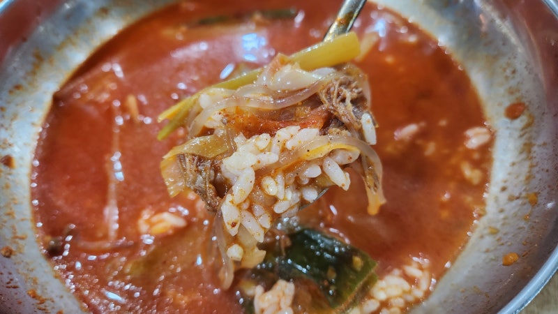 가산디지털단지 맛집 재방문한 전통 육개장 전문점 육개장인에서 얼큰한 빨간 육개장으로 점심 해장 제대로 하고 왔네요 네이버 블로그