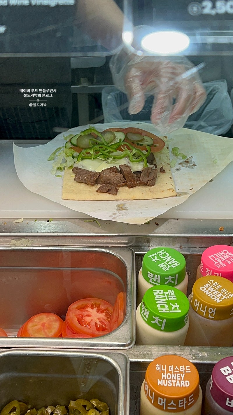 서브웨이 꿀조합 메뉴 스테이크엔 치즈에 에그마요를 추가한 써브웨이 꿀조합 추천 네이버 블로그