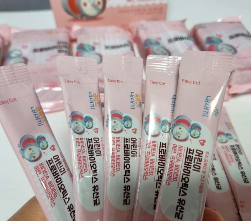아기유산균추천 비타민마을의 가루형 어린이유산균영양제 금쪽이유산균 넘 잘먹어요🩷 네이버 블로그