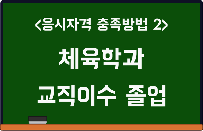 체육교사 임용고시 응시자격 충족방법 체육교육학과체육학과체육교육대학원 네이버 블로그