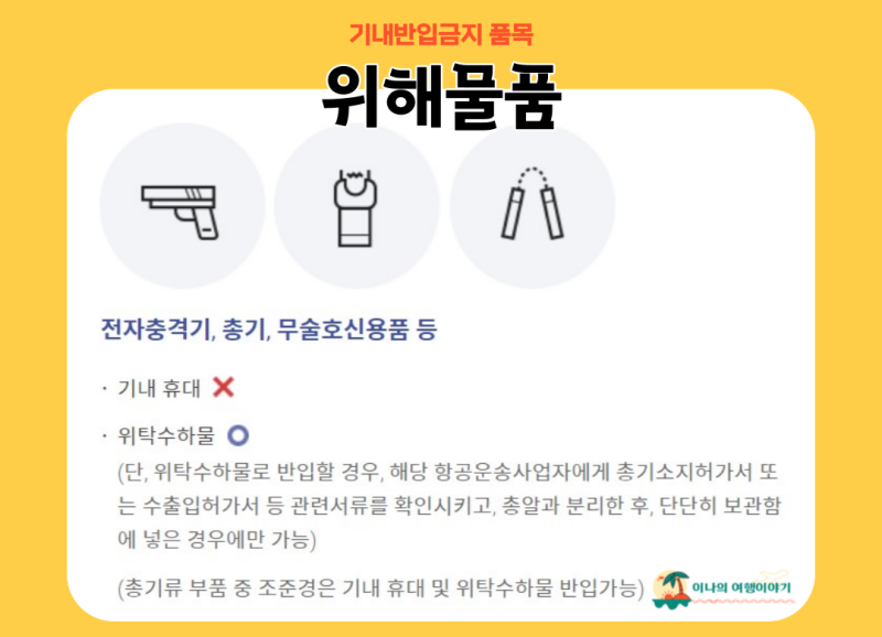 국제선 국내선 기내 반입금지 품목 정리 보조배터리 액체 용량 등 네이버 블로그