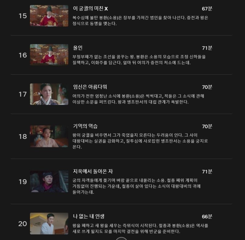 신작 공개되자마자 넷플릭스 인기드라마 순위 1위 퓨전사극 철인왕후 대나무숲 출연진코믹 로맨스 방영종료한국드라마 티빙 추천