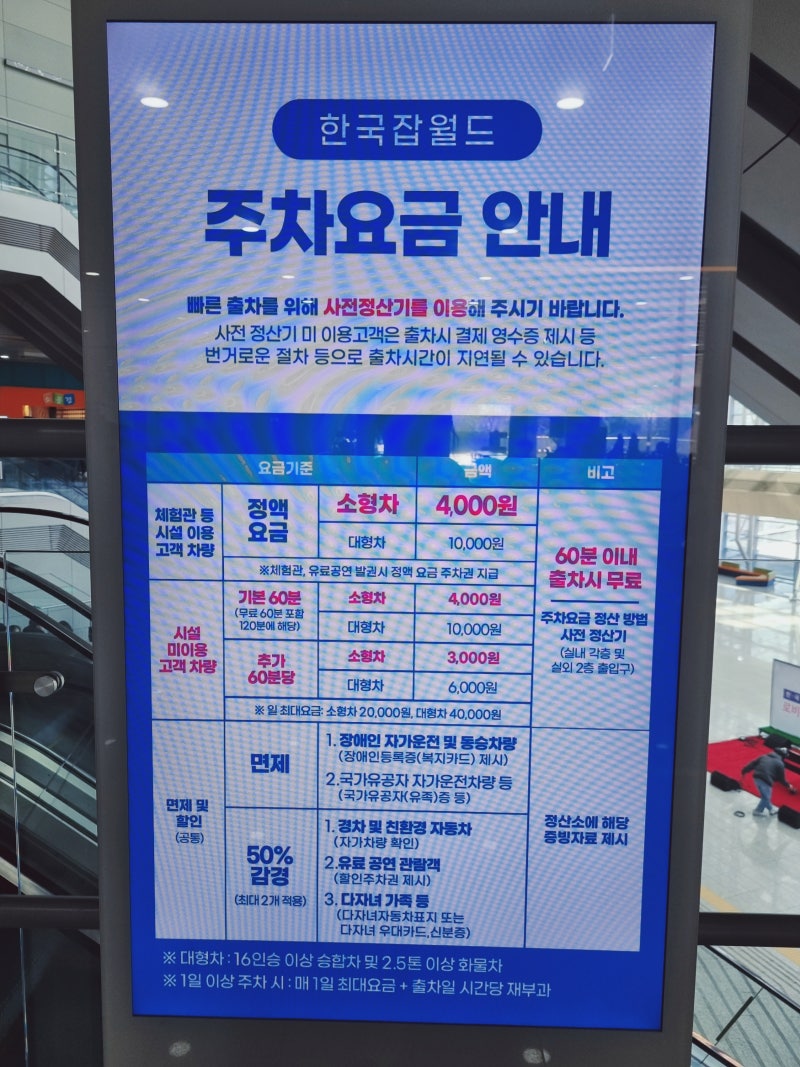 한국 잡월드 직업체험 종류와 예약 및 식당 정보 네이버 블로그