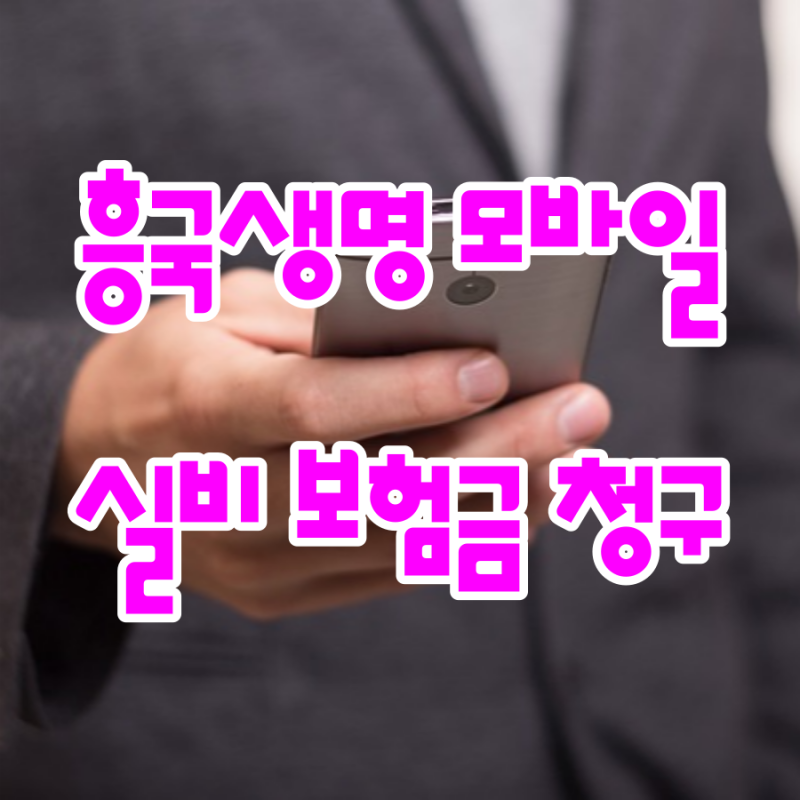 흥국생명 실비 보험 청구 서류 및 모바일 보험금 신청 방법 네이버 블로그