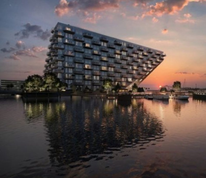 비야케 잉겔스의 슬루이슈즈 아파트. sluishuis apartments, amsterdam, netherlands by ...