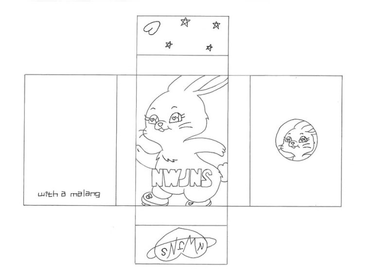 뉴진스 앨범깡📀 100수제 만들기 손그림 무료도안 말랑이랑 네이버 블로그