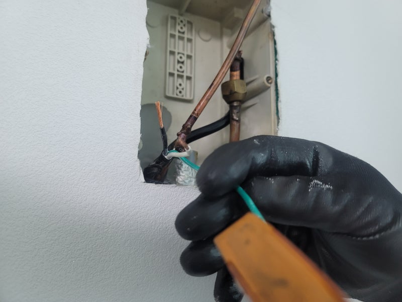 청주 에어컨설치 불가 매립배관수리 전선교체 해결 : 네이버 블로그