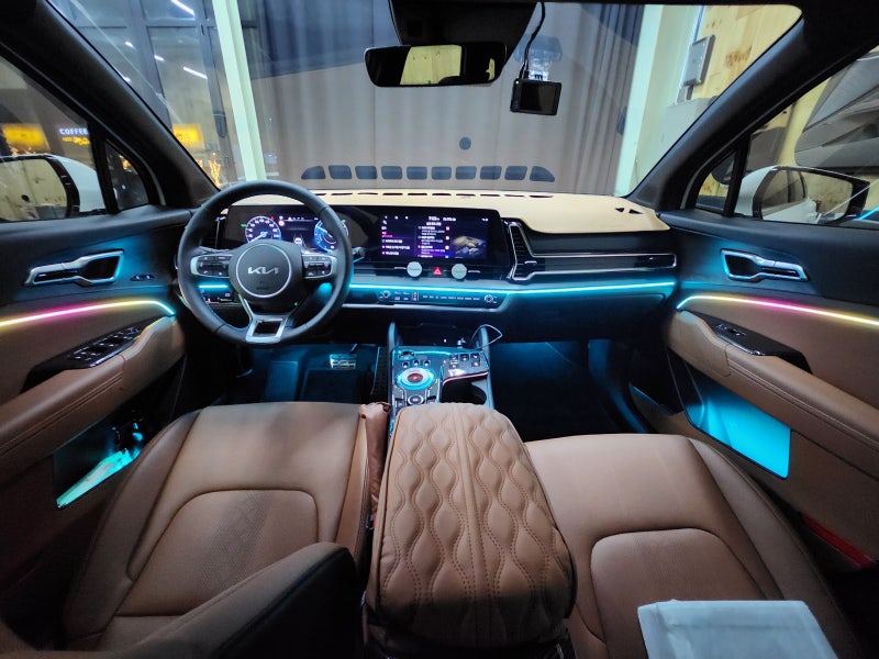 스포티지NQ5엠비언트라이트 고급진 실내조명 안전관련 기능까지 순정연동 완벽탑재 : 네이버 블로그