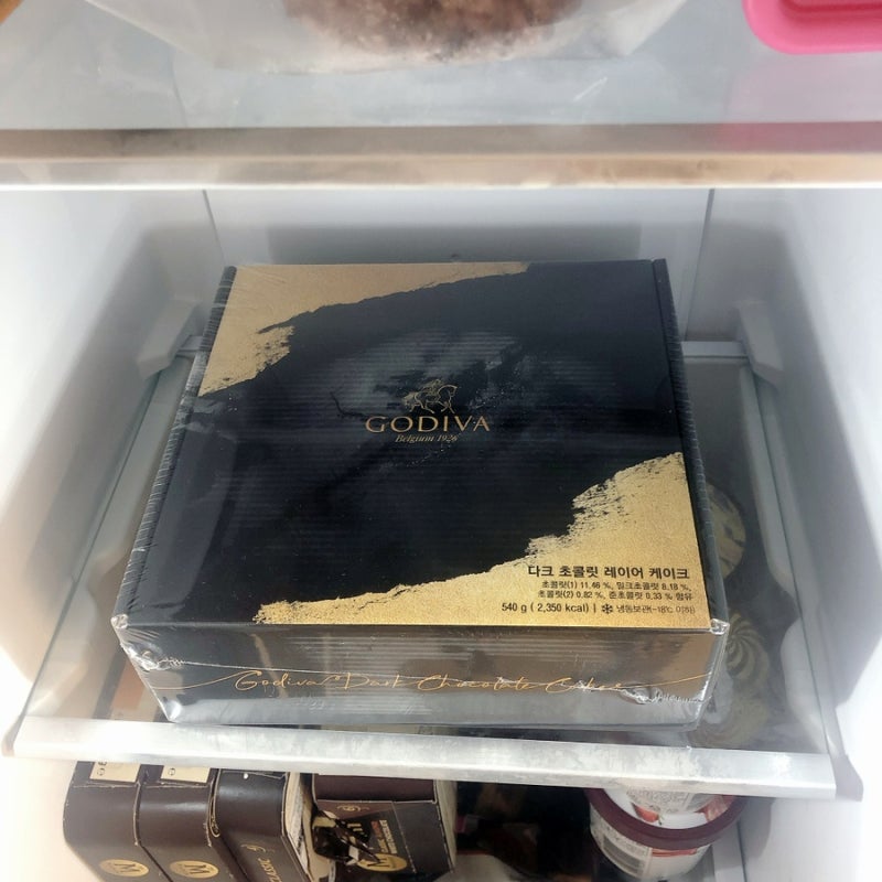 생일케이크 고디바 다크 초콜릿 레이어 케이크 네이버 블로그